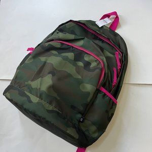 GAP | Accessories | New Gap Recycled Backpack Green Camo Hot Pink ...